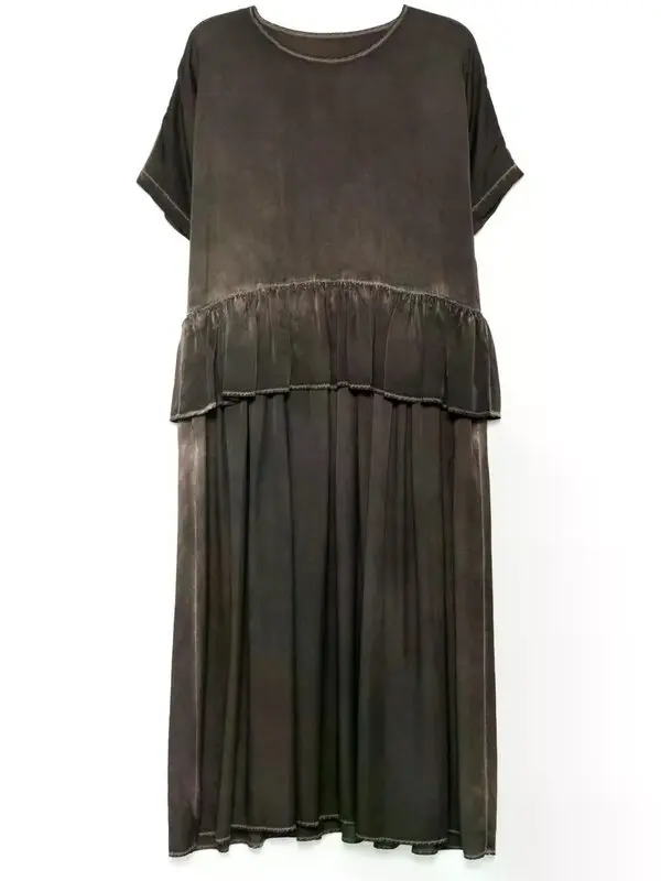 UMA WANG Abril Layered Dress - Brown