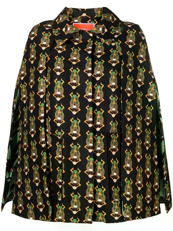 La DoubleJ Milano Wool-blend Cape