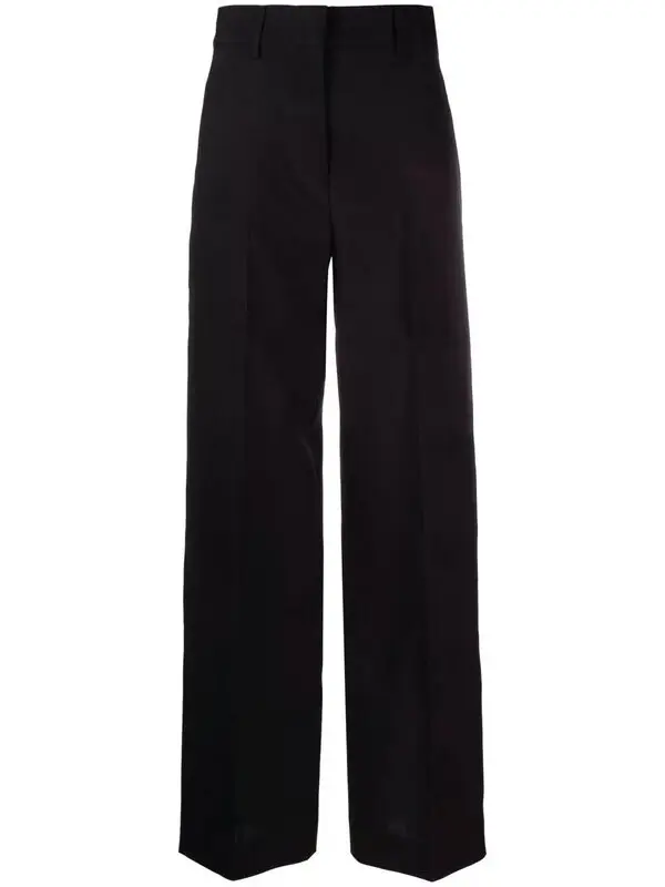 Burberry Wide-leg Tailored Trousers - Black