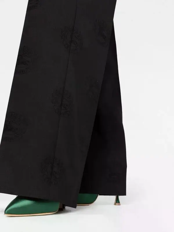 Burberry Wide-leg Tailored Trousers - Black