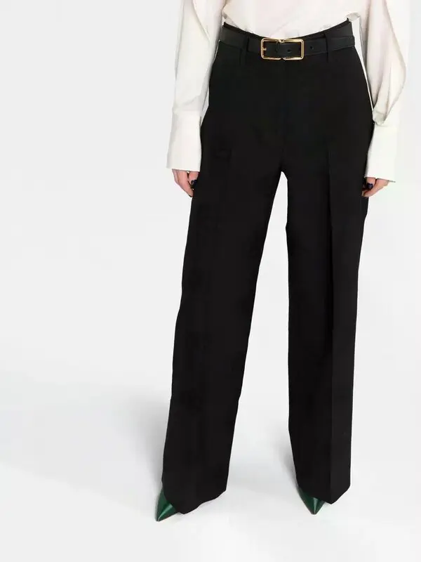 Burberry Wide-leg Tailored Trousers - Black