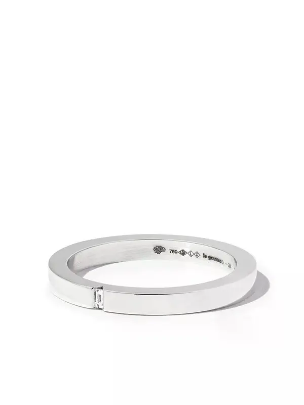 Le Gramme 18kt White Gold 5g Polished 2mm Wedding Ring - Silver