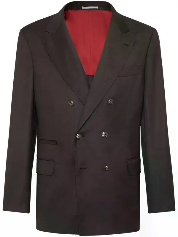 Brunello Cucinelli Double-breasted Blazer - Brown
