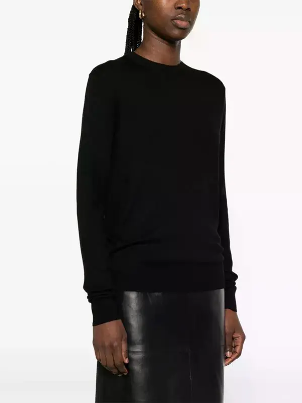 TOTEME Crew-neck Top - Black