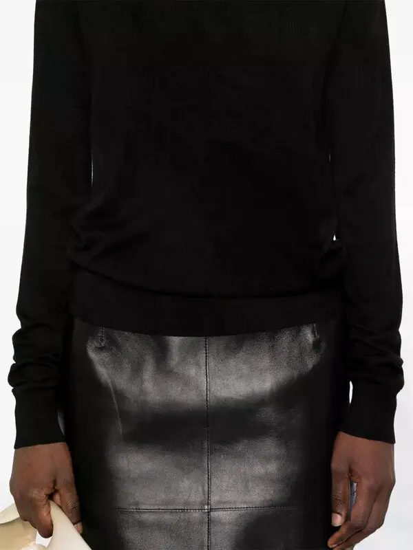 TOTEME Crew-neck Top - Black