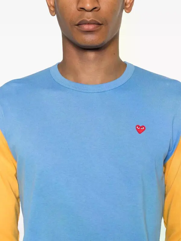 Play Comme Des Garcon Mini Heart-patch T-shirt