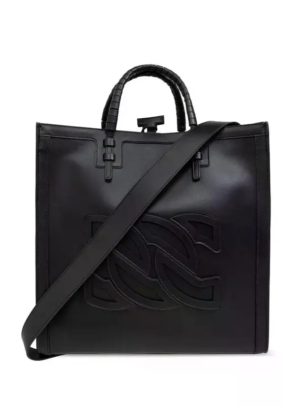 Casadei Beaurivage Leather Tote Bag - Black