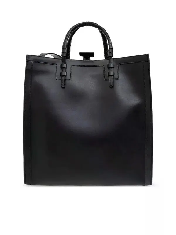 Casadei Beaurivage Leather Tote Bag - Black