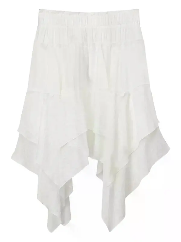 B+AB Asymmetric Tiered Skirt