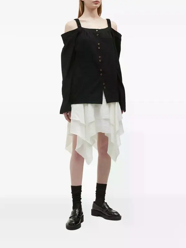B+AB Asymmetric Tiered Skirt