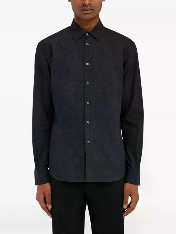 FERRAGAMO Micro-patterned Shirt