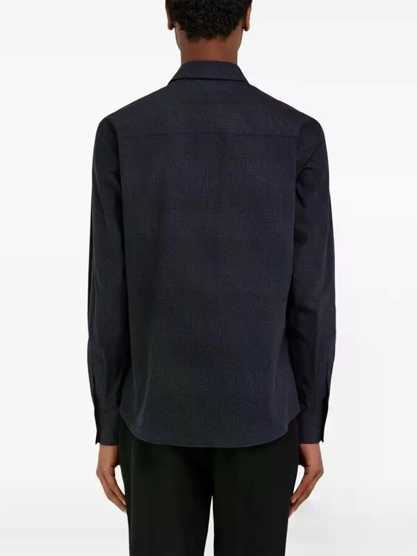 FERRAGAMO Micro-patterned Shirt
