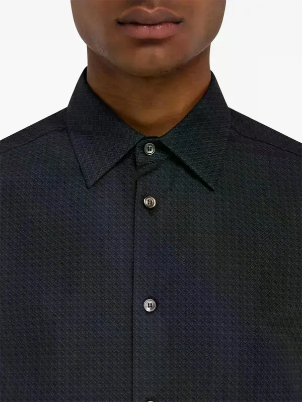 FERRAGAMO Micro-patterned Shirt