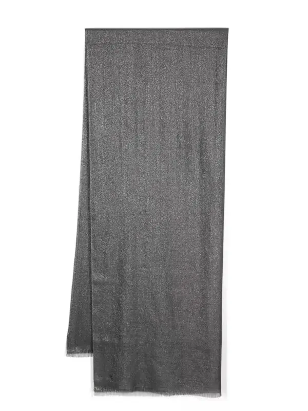 Brunello Cucinelli Glitter-detailed Scarf - Grey