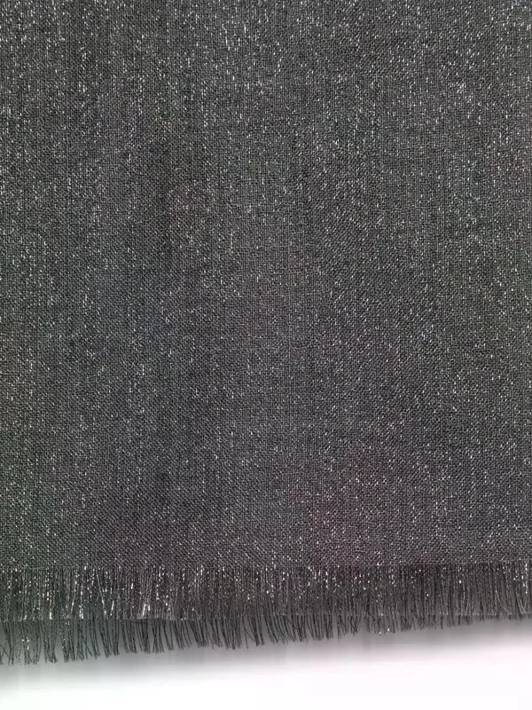 Brunello Cucinelli Glitter-detailed Scarf - Grey