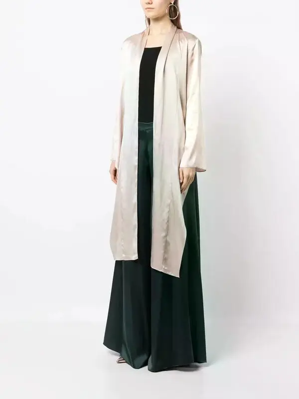 Voz Wrap-style Satin Blouse