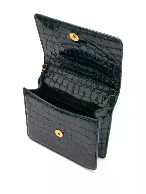 Roberto Cavalli Crocodile-print Mini Bag - Blue