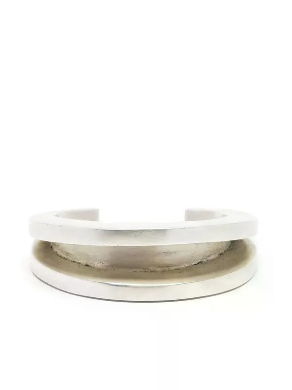 PARTS OF FOUR Crescent Channel Bracelet - Silver