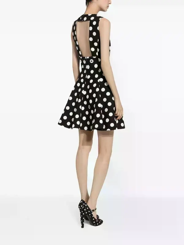 Dolce & Gabbana Polka-dot Cotton Minidress