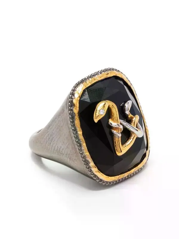 Zadig&Voltaire Logo Plaque Ring - Silver