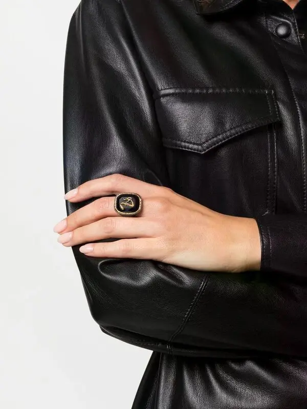 Zadig&Voltaire Logo Plaque Ring
