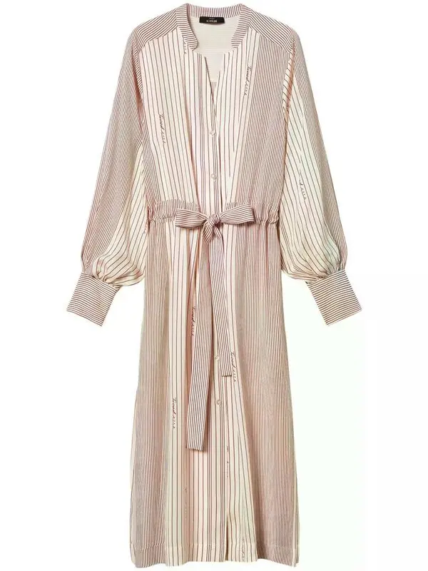 TWINSET Midi Satin Shirt Dress - Pink