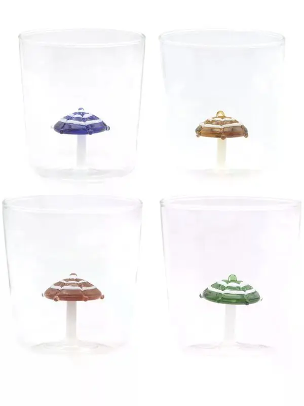 CU I SEEYOU 3d-detail Tumbler Glasses - Neutrals