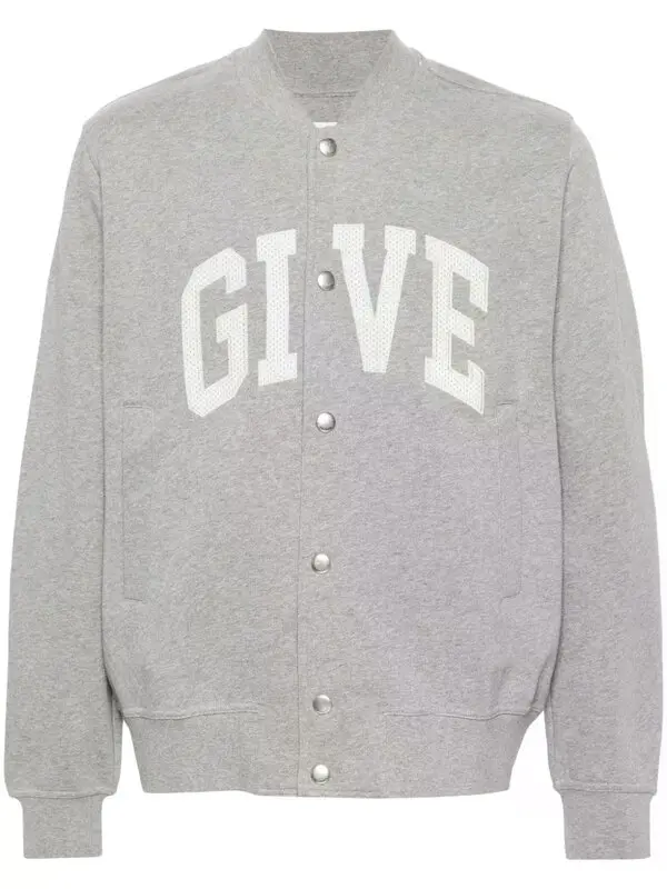 Givenchy Mélange-effect Cotton Track Jacket - Grey