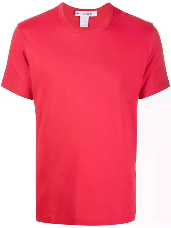 Comme Des Garçons Logo-print Cotton T-shirt - Red