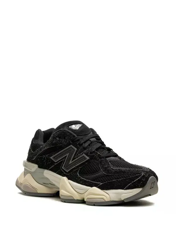 NEW BALANCE 9060 Lace-up Suede And Mesh Sneakers - Black