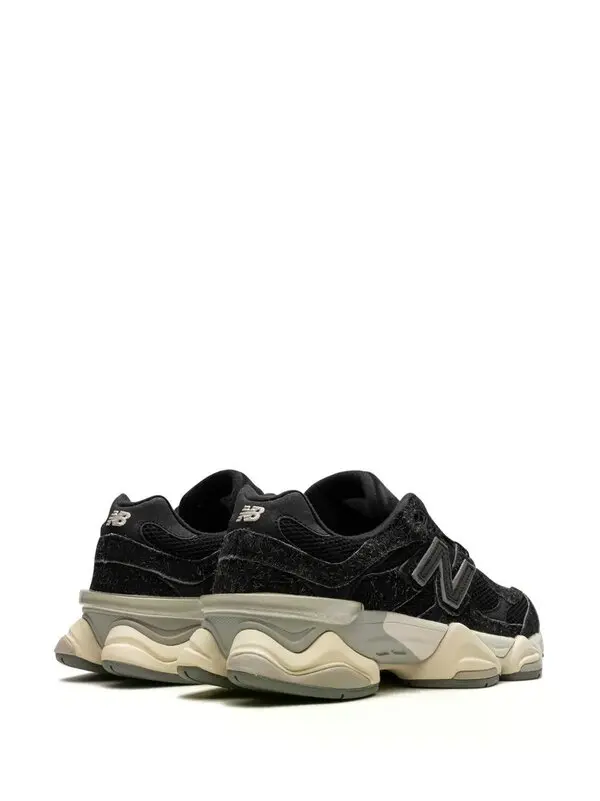 NEW BALANCE 9060 Lace-up Suede And Mesh Sneakers - Black
