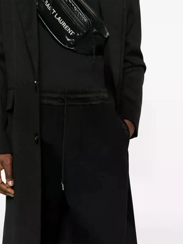 Saint Laurent Logo-embroidered Track Pants - Black