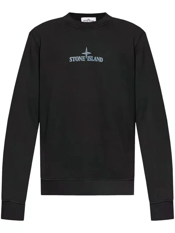 Stone Island Logo-print Cotton Sweatshirt