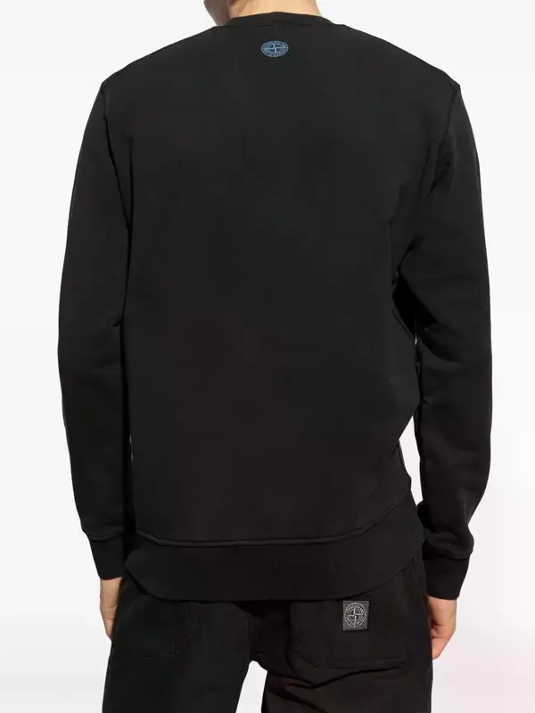 Stone Island Logo-print Cotton Sweatshirt