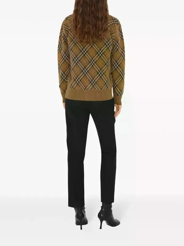 Burberry Check Wool-mohair Cardigan