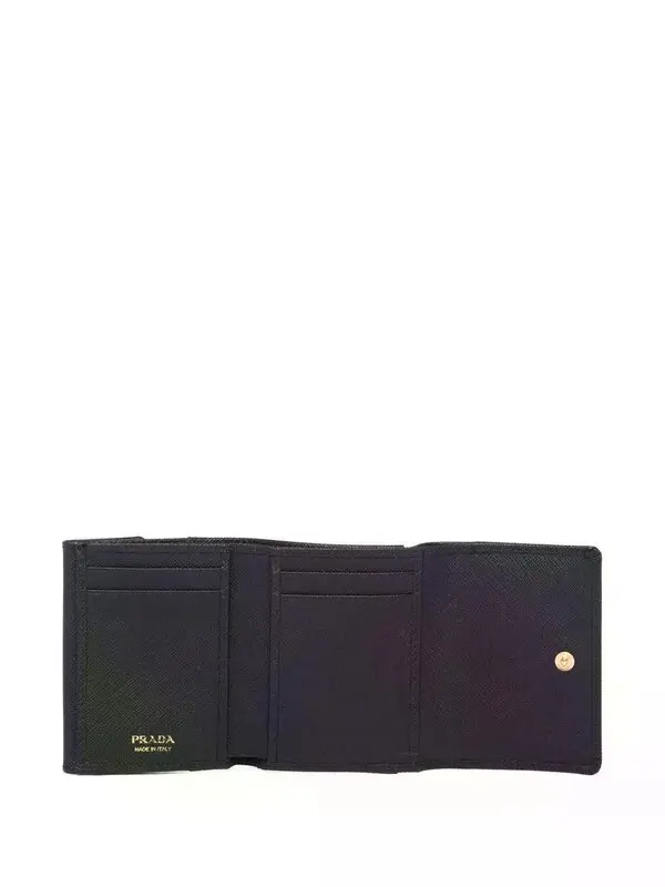 Prada Logo-plaque Leather Wallet