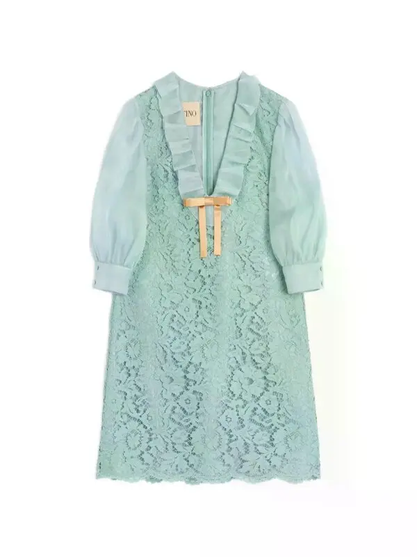 Valentino Garavani Short Dress In Heavy Lace