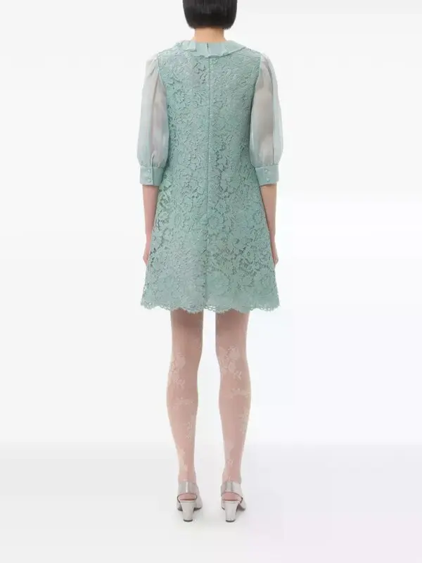 Valentino Garavani Short Dress In Heavy Lace