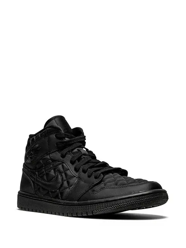 JORDAN Air 1 Mid Quilted Sneakers - Black