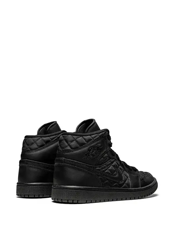 JORDAN Air 1 Mid Quilted Sneakers - Black