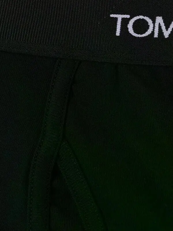 TOM FORD Logo Waistband Boxer Briefs - Black
