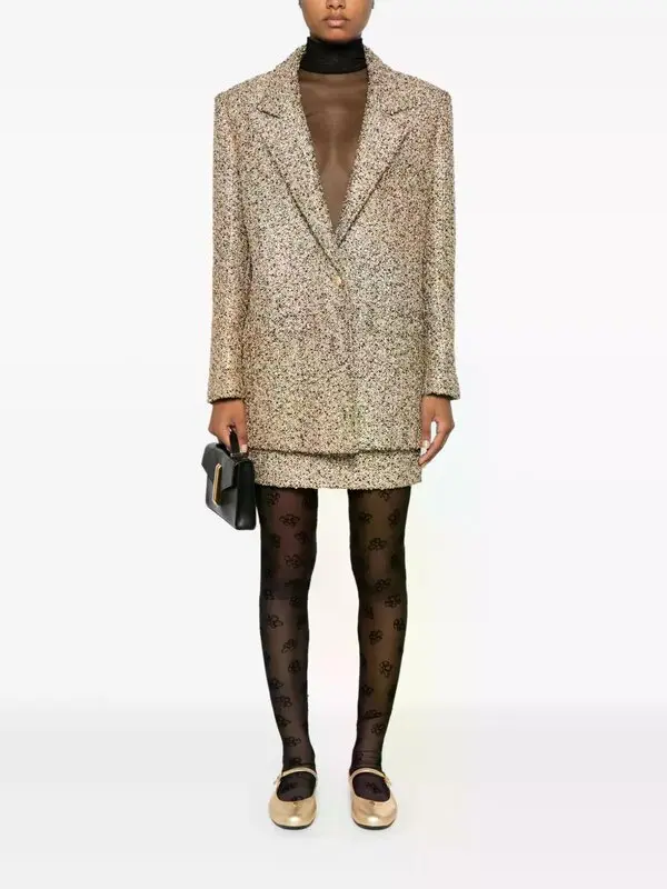 Alessandra Rich Lurex Tweed Blazer