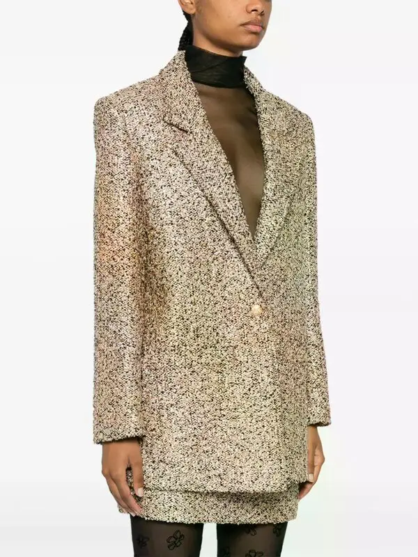 Alessandra Rich Lurex Tweed Blazer