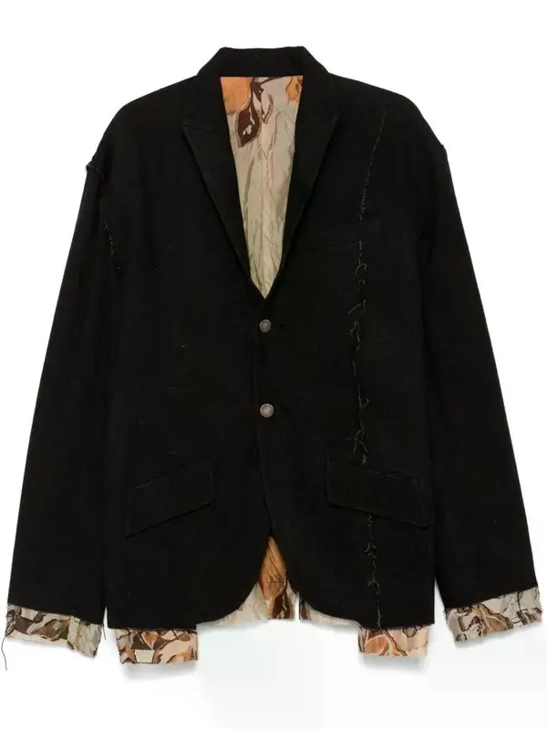 CHIAHUNG SU Patchwork Blazer - Brown