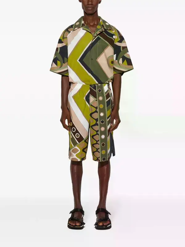 Emilio Pucci Vivara-print Cotton Shorts