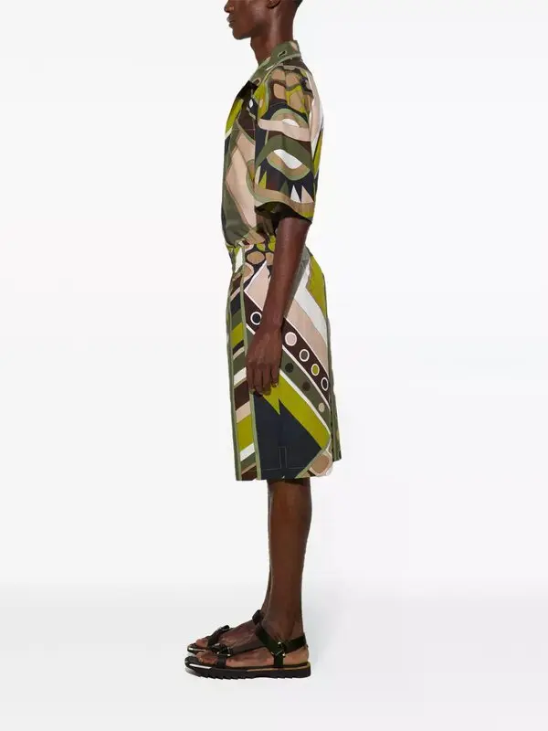 Emilio Pucci Vivara-print Cotton Shorts