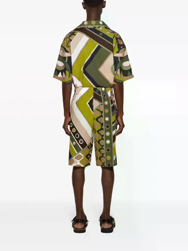 Emilio Pucci Vivara-print Cotton Shorts