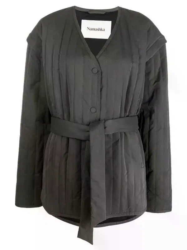 Nanushka Quilted Detachable-sleeve Jacket