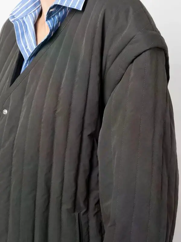 Nanushka Quilted Detachable-sleeve Jacket
