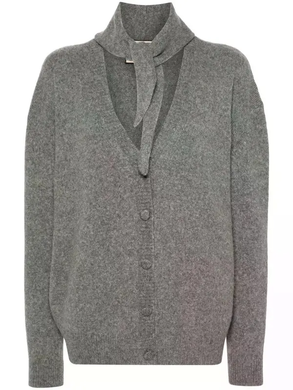 Plan C Ribbed-knit Cardigan